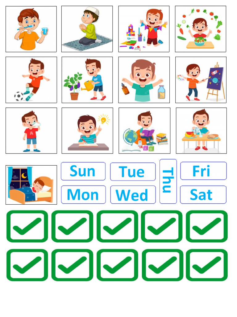 Daily Schedule Pics | PDF