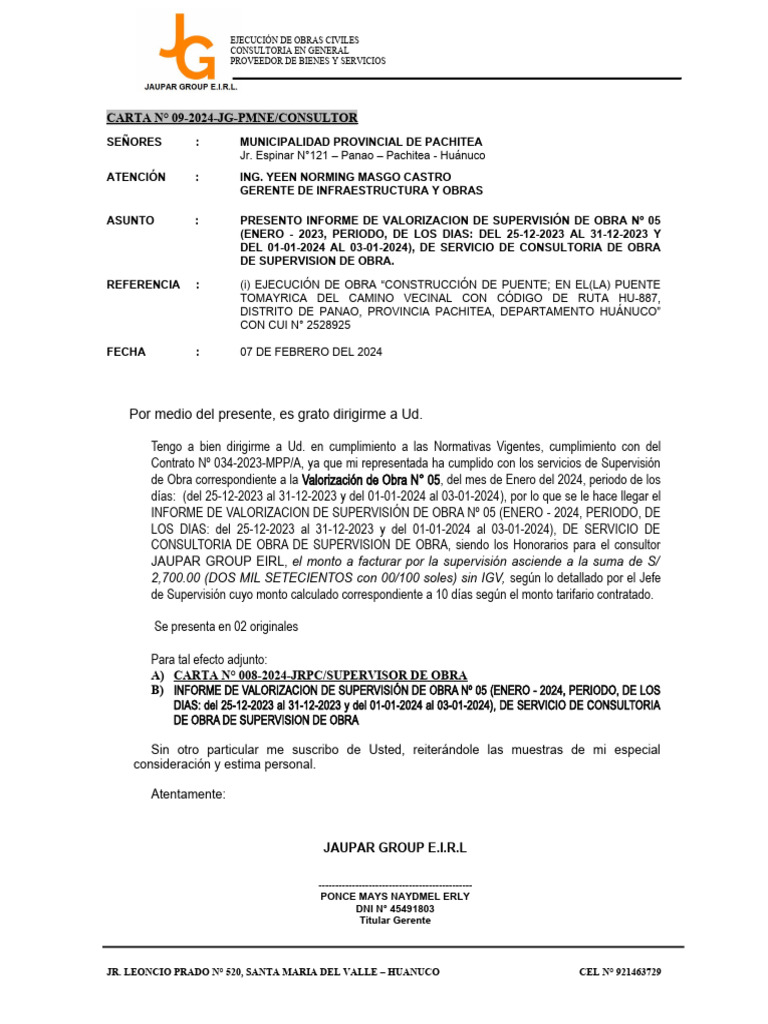 CARTA N 9-8 (Valo Super) | PDF | Peatonal | Transporte