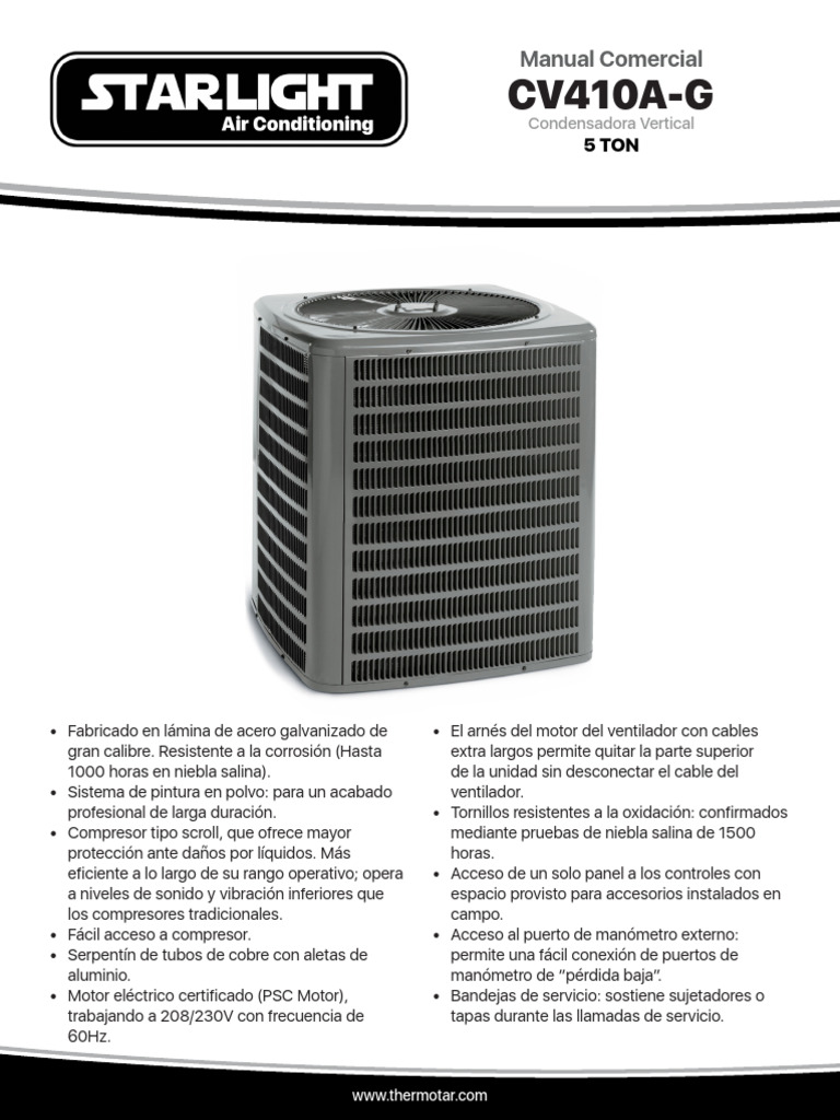 Manual Starlight - CV410A-G.pdf. (Null) | PDF | Termostato | Ingenieria Eléctrica
