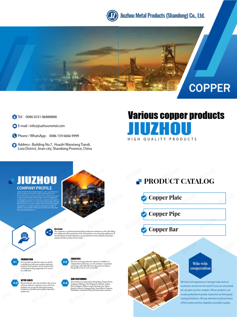 Copper | PDF | Pipe (Fluid Conveyance) | Brass