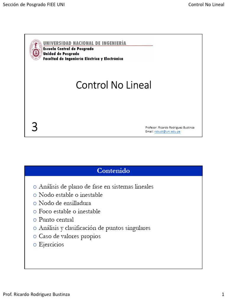 Lectura 3 S | PDF | Sistema no lineal | Linealidad
