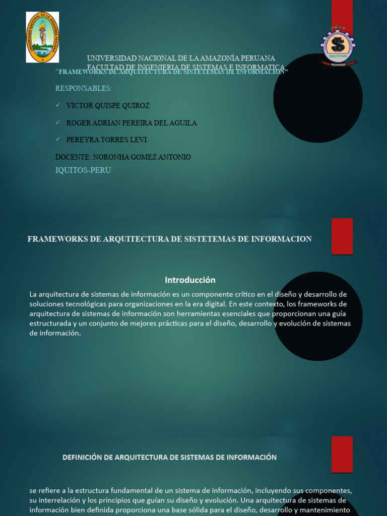 PPT_ARQ-FRAMEWORKS | Descargar gratis PDF | Marco de software | Informática