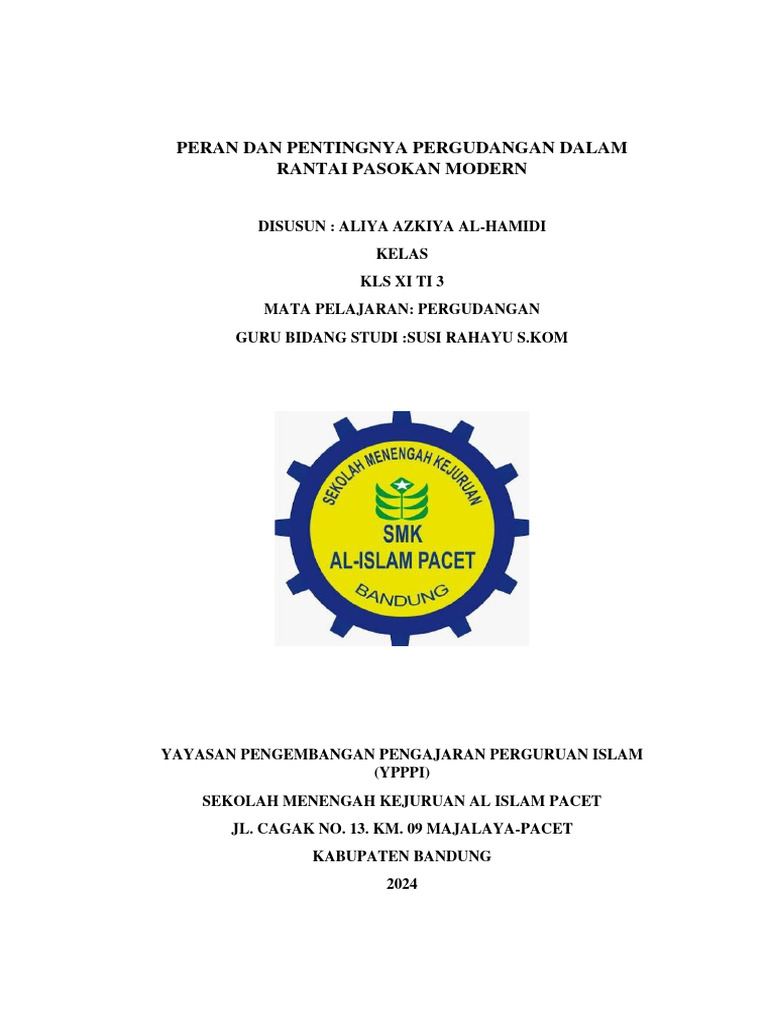 Peran Pergudangan dalam Rantai Pasokan | PDF | Bisnis | Seni