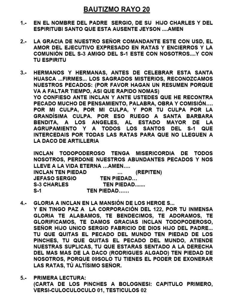Avanze Bautizo Rayo 20 | PDF | Pecado | Teología sistemática