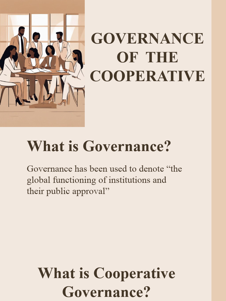 Governance of Cooperative | PDF | Governance | Cooperative
