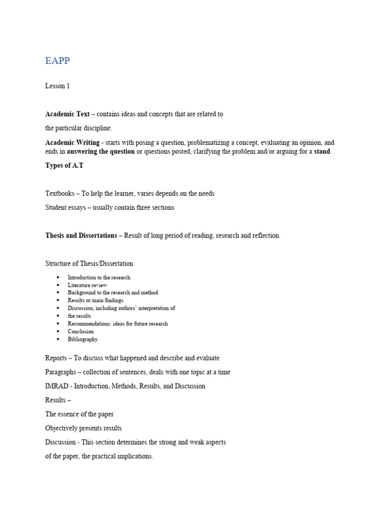 Academic Writing and Research Essentials | PDF | Definition | Thesis