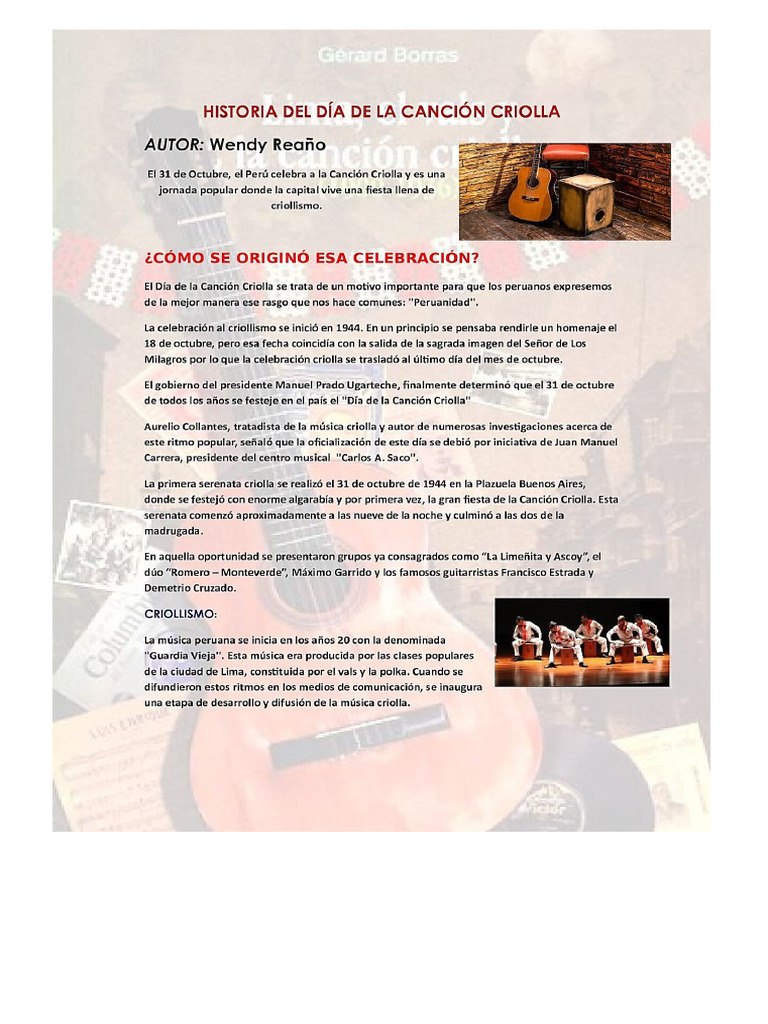 Origen Criollo | PDF