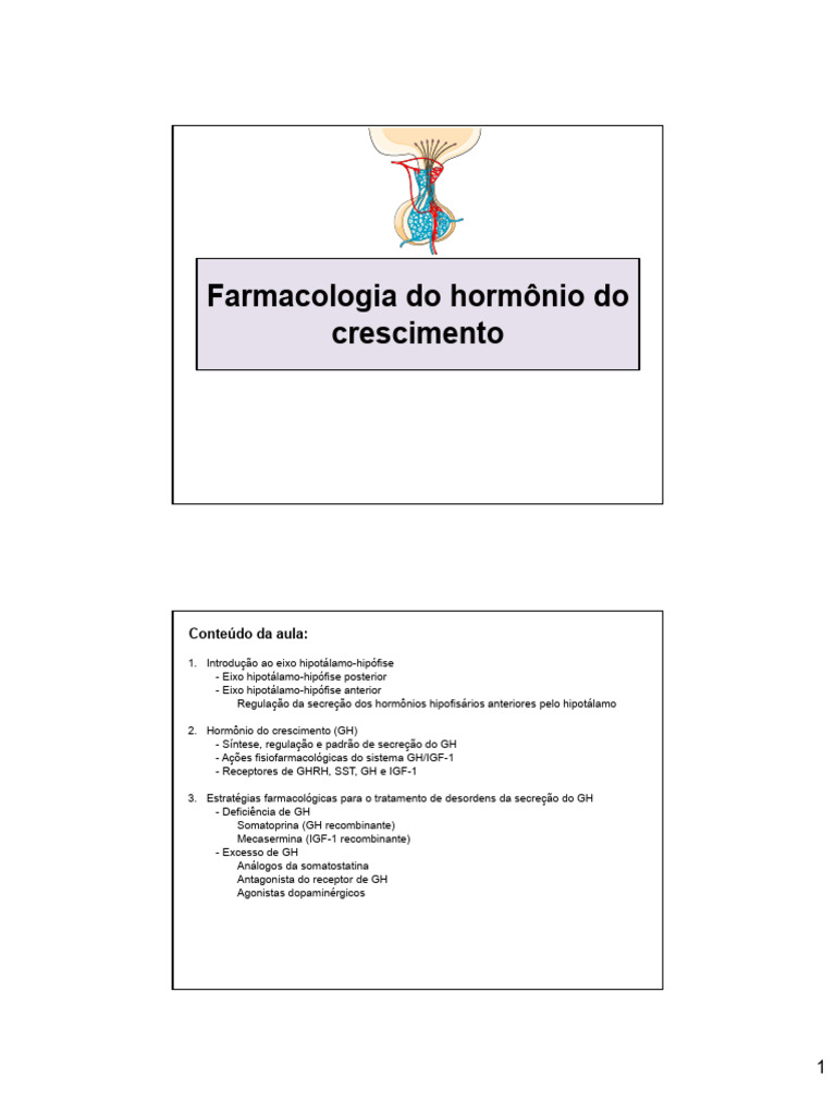 A05. Farmacologia Do GH | PDF | Glândula pituitária | Hormônio luteinizante