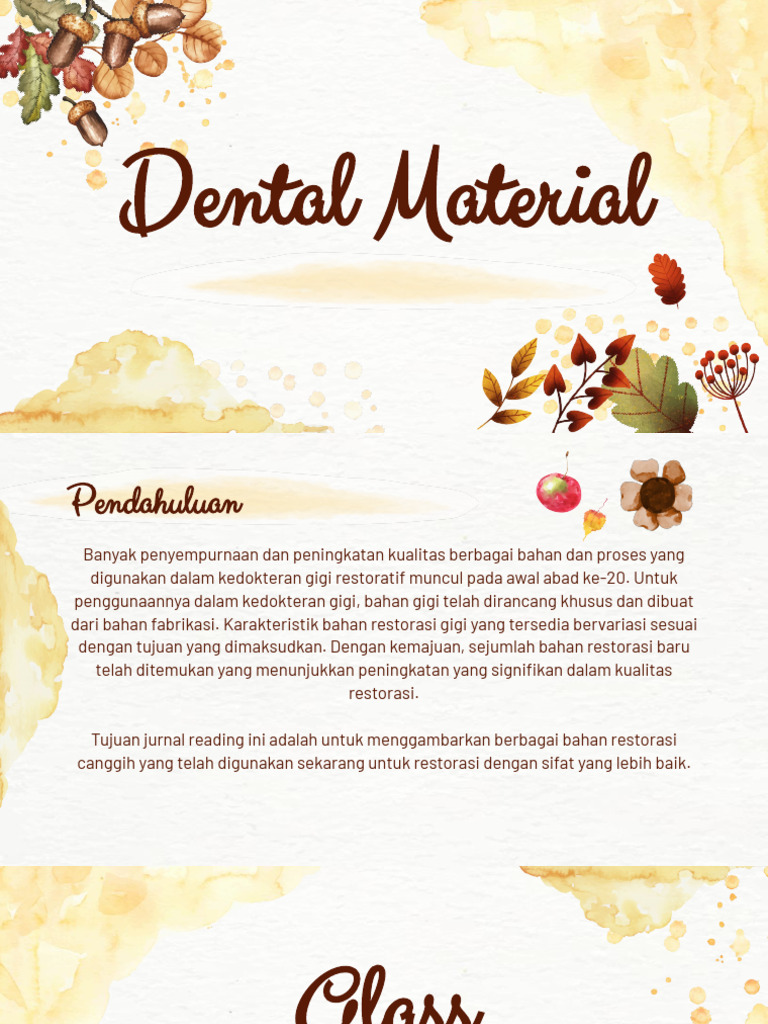 Jornal Reading Dental Material | PDF