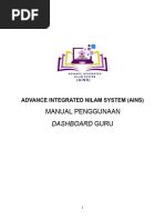 Ains - Manual Penggunaan Dashboard Guru | PDF