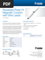 Sentrol 1078 1076 Series Magnetic Contacts Data Sheet | PDF | Switch ...