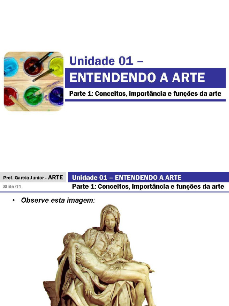 Aprendendo A Arte - Conceitos, Importância e Funções Da Arte | PDF