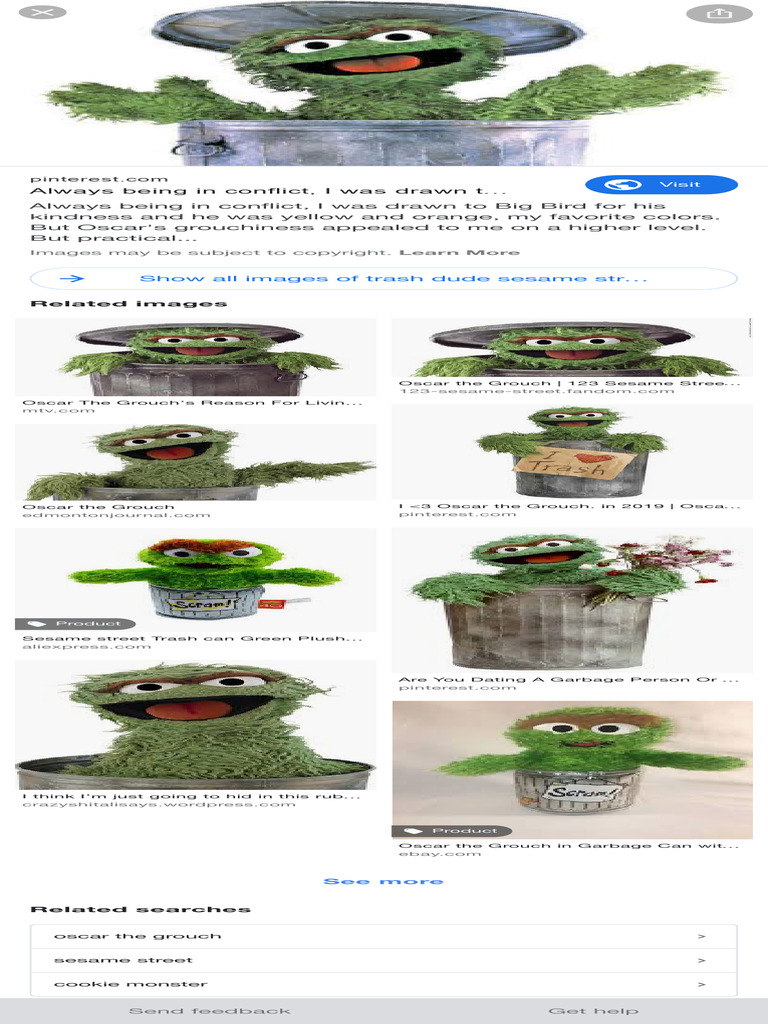 Trash Dude Sesame Street - Google Search | PDF | Pbs Kids | Early ...