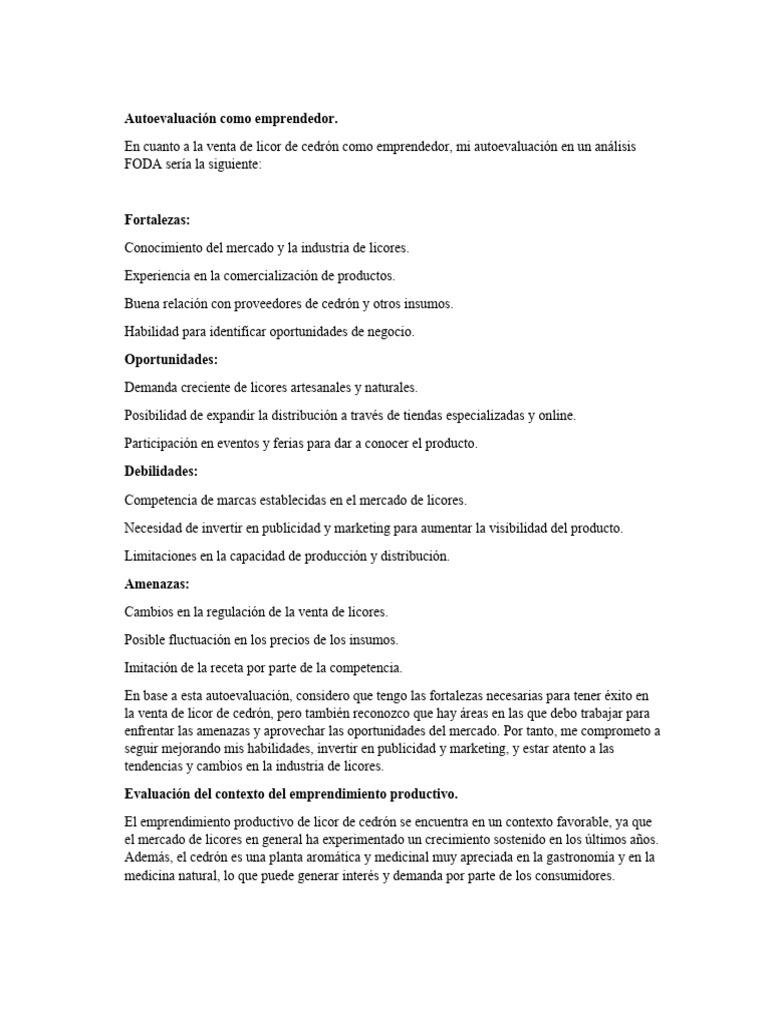 PROYECTO DE GRADO Licor de Cedron | PDF | Marketing | Iniciativa empresarial