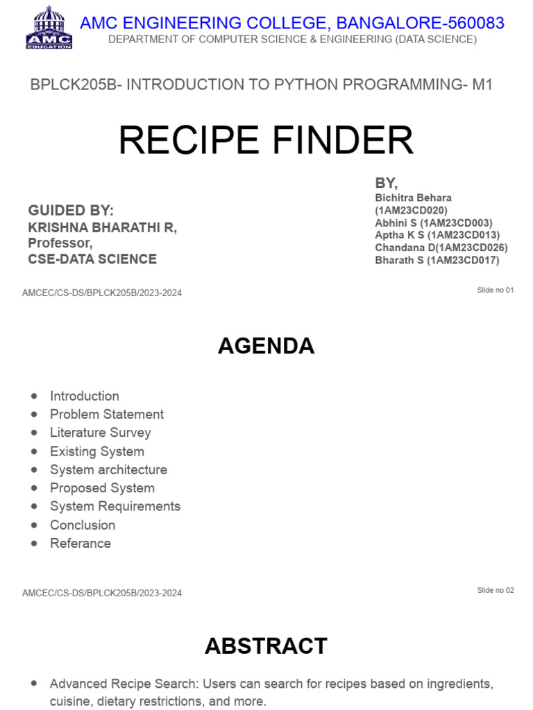 Python Mini Project Template Ppt (2023-2024) | Download Free PDF | Databases | Cloud Computing