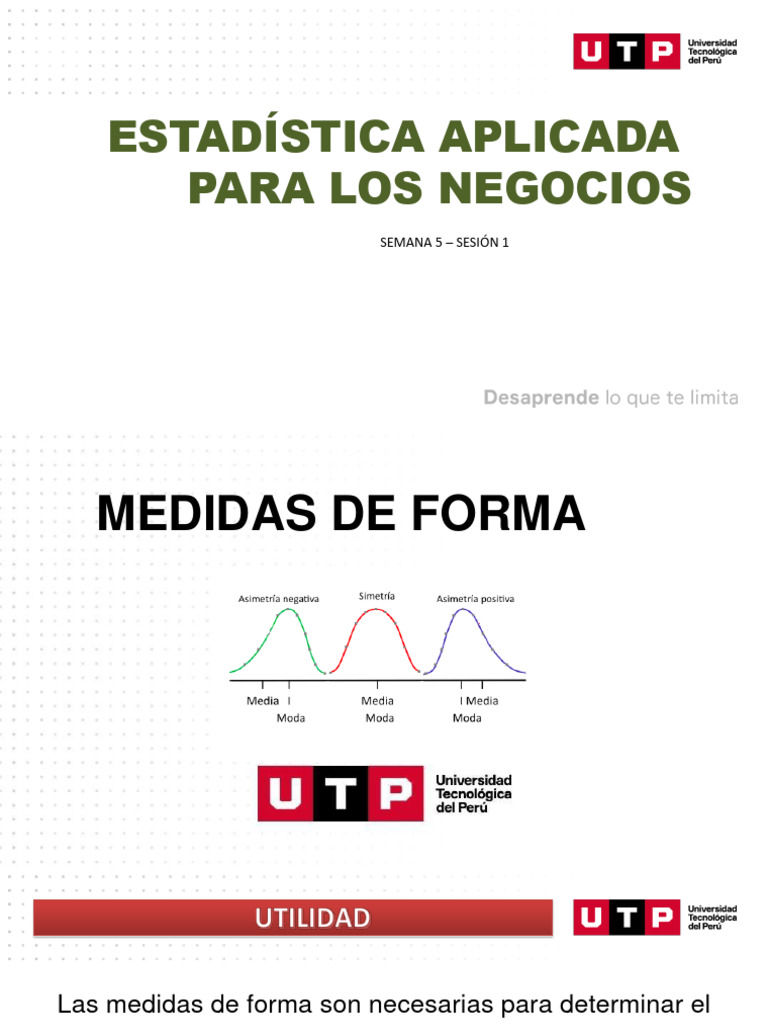 S05 - s1 - Medidas de Forma | PDF | Oblicuidad | Muestreo (Estadísticas)