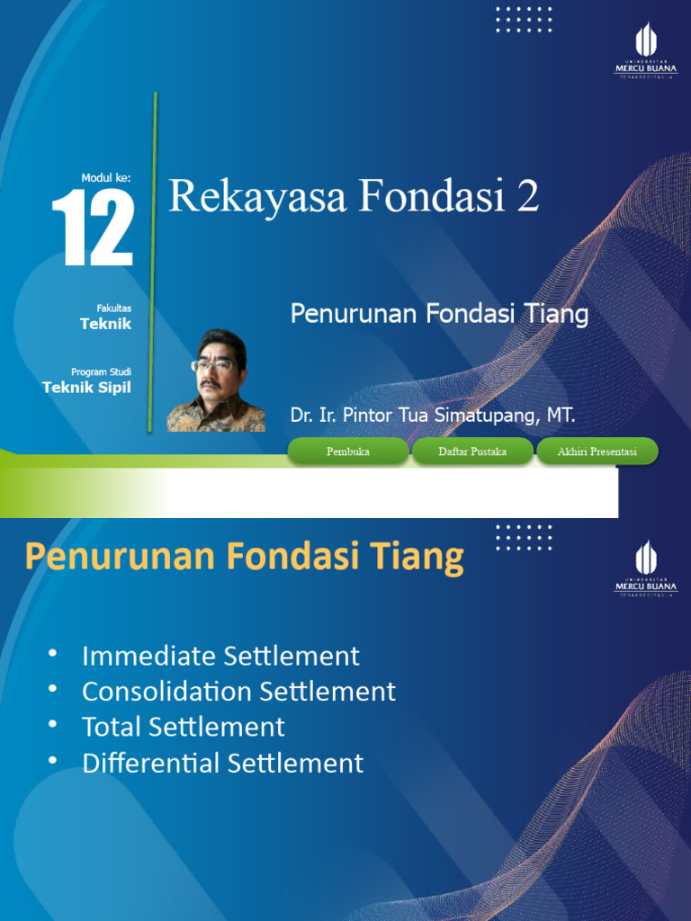 Rekayasa Fondasi 2 Modul 12 (Ex) 01 | PDF | Civil Engineering ...