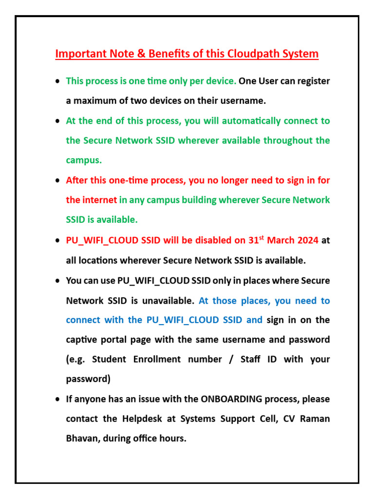 Cloudpath ONBOARDING SOP Windows | PDF | User (Computing) | Computing