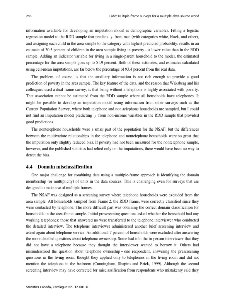 Kel. 5. TKB - Multiple Frame Surveys - Removed | PDF | Sampling (Statistics) | Bias Of An Estimator