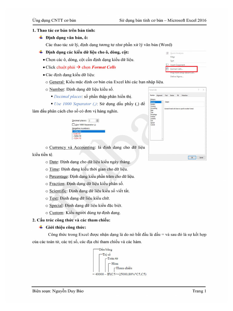 Ud CNTT Coban Excel | PDF