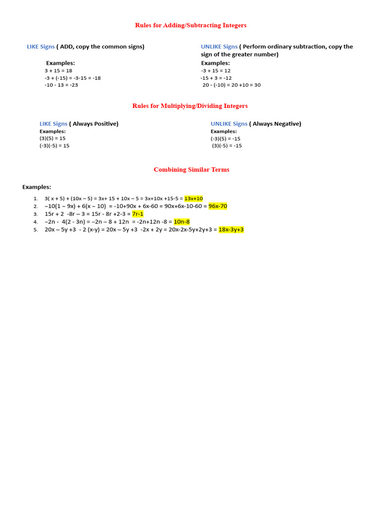 Supplementary Worksheet1 | PDF | Multiplication | Number Theory