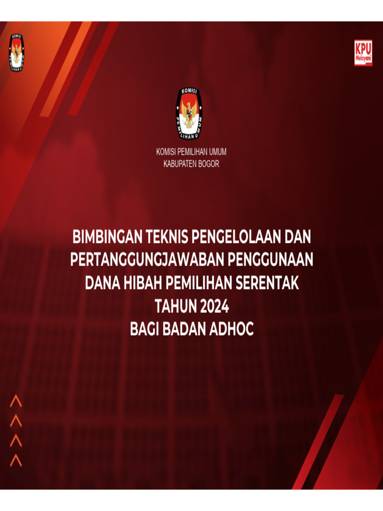 Materi Pengelolaan Dana Adhoc Pilkada 2024 | PDF