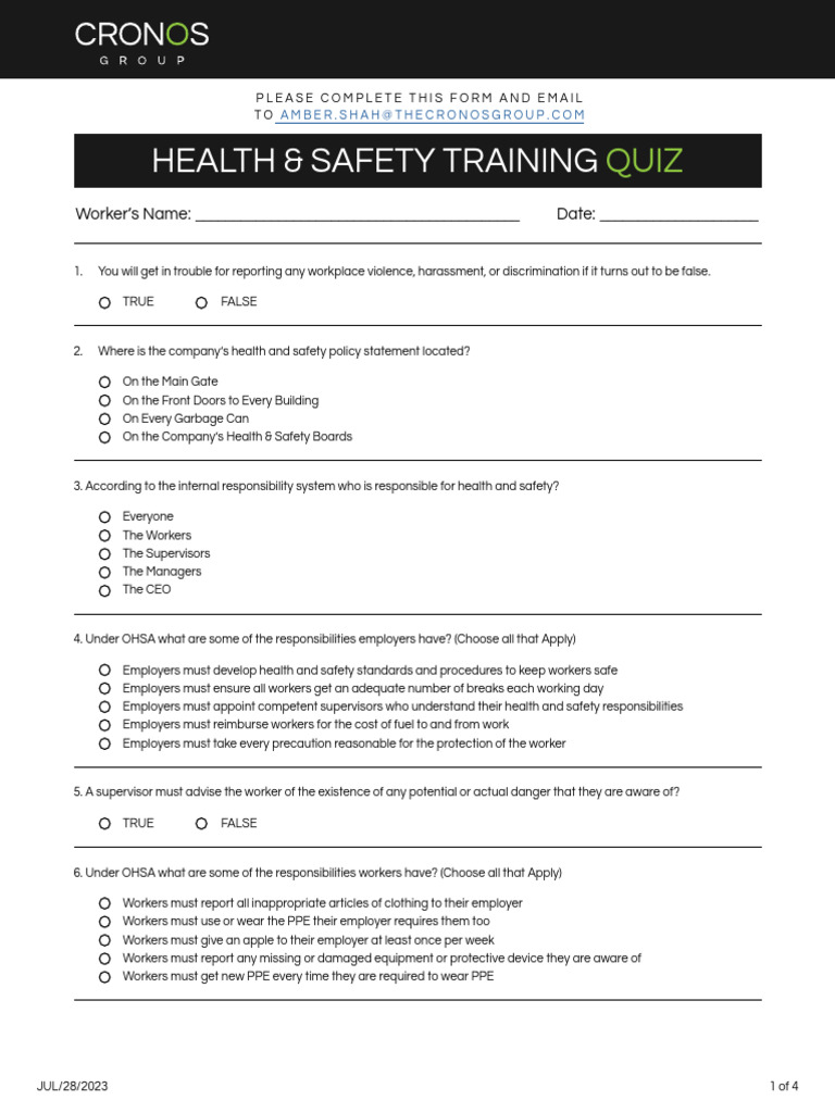 Health and Safety-Interactive | PDF | Occupational Safety And Health ...