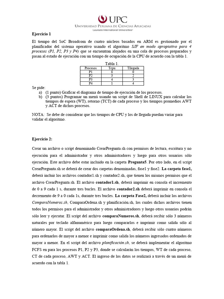 Ejercicios de Planificación | PDF | Archivo de computadora | Software