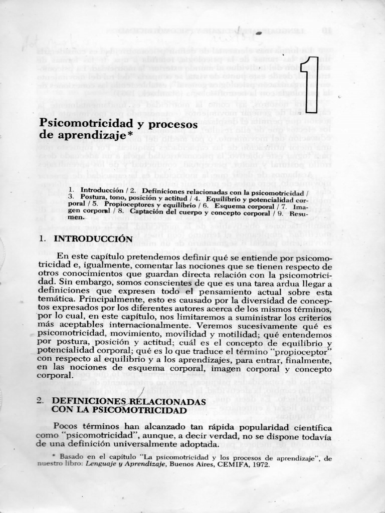 Quiros. Lenguaje Aprendizaje y PMT Cap 1 | PDF