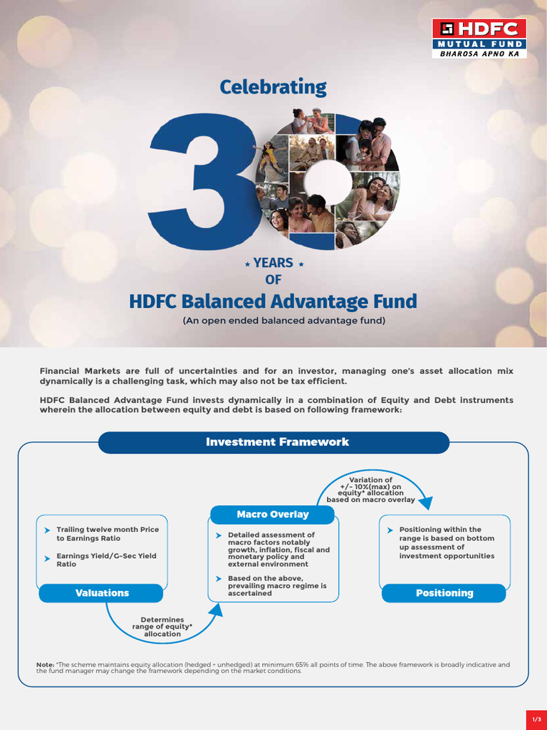 HDFC Balanced Advantage Fund Overview | PDF | Investment Fund ...