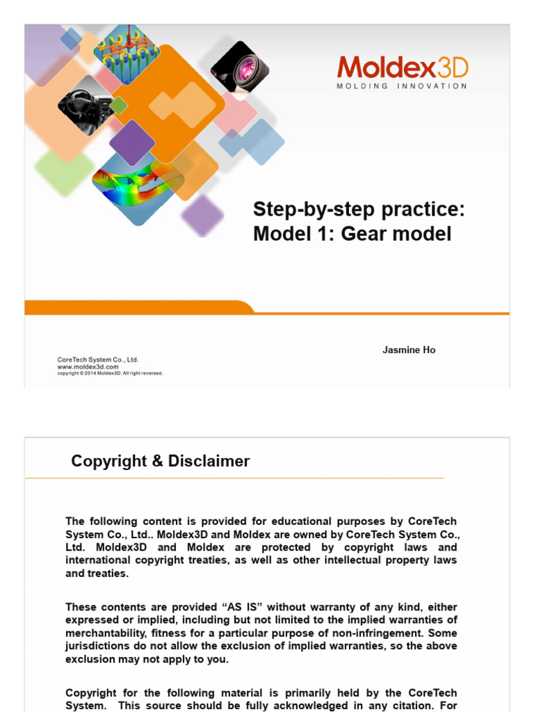 A01!02!001 Step-By-step Practice Model 1 Gear Model - R13 | PDF | 3 D ...