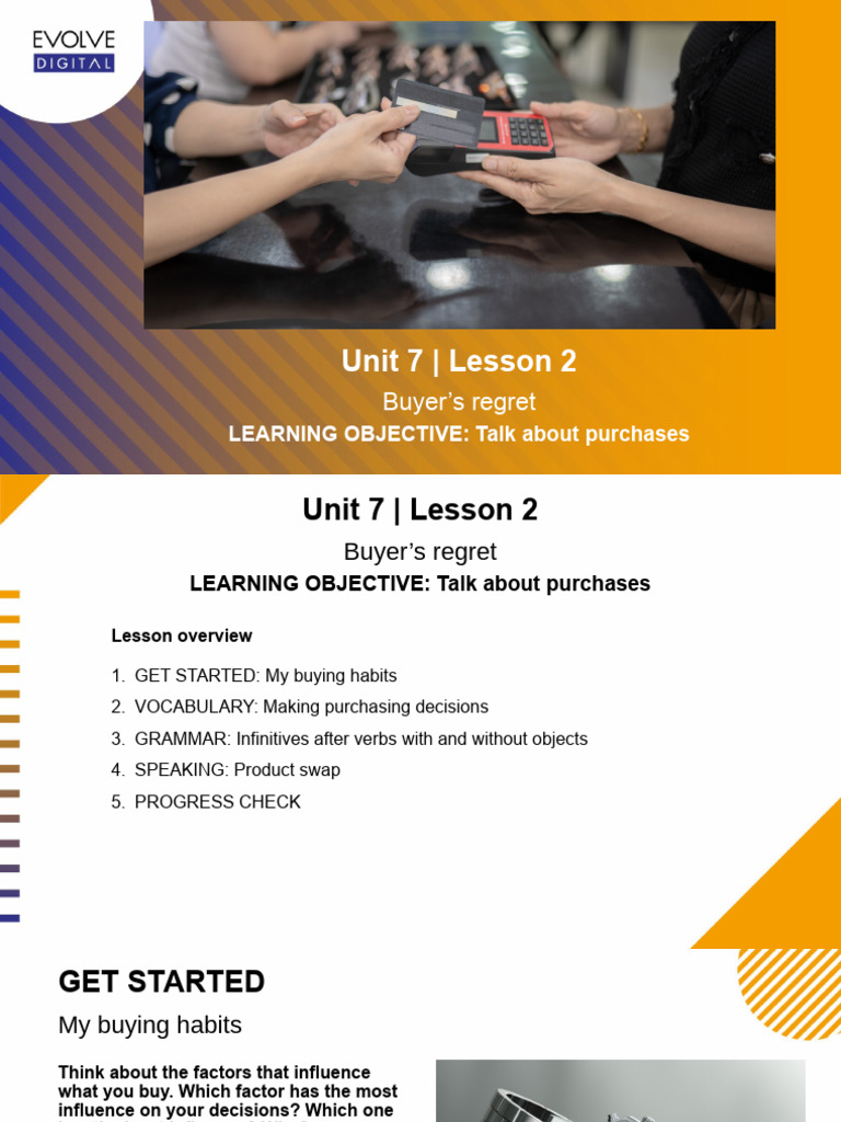 Evdg TC in l5 U07 l02 Lesson | PDF | Career & Growth | Self-Improvement