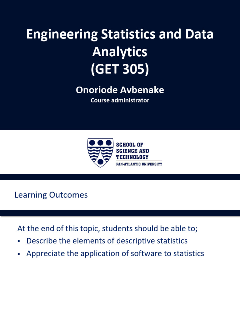 1. Descriptive Statistics | PDF