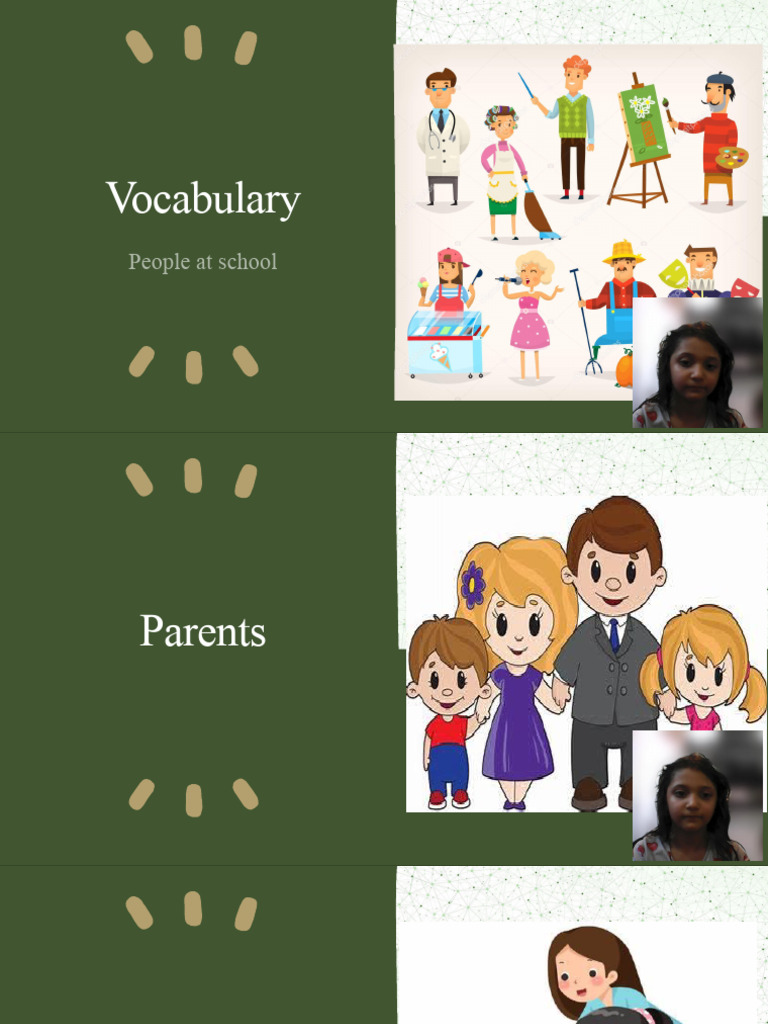 Vocabulary People at Scool Lesson 2 | PDF