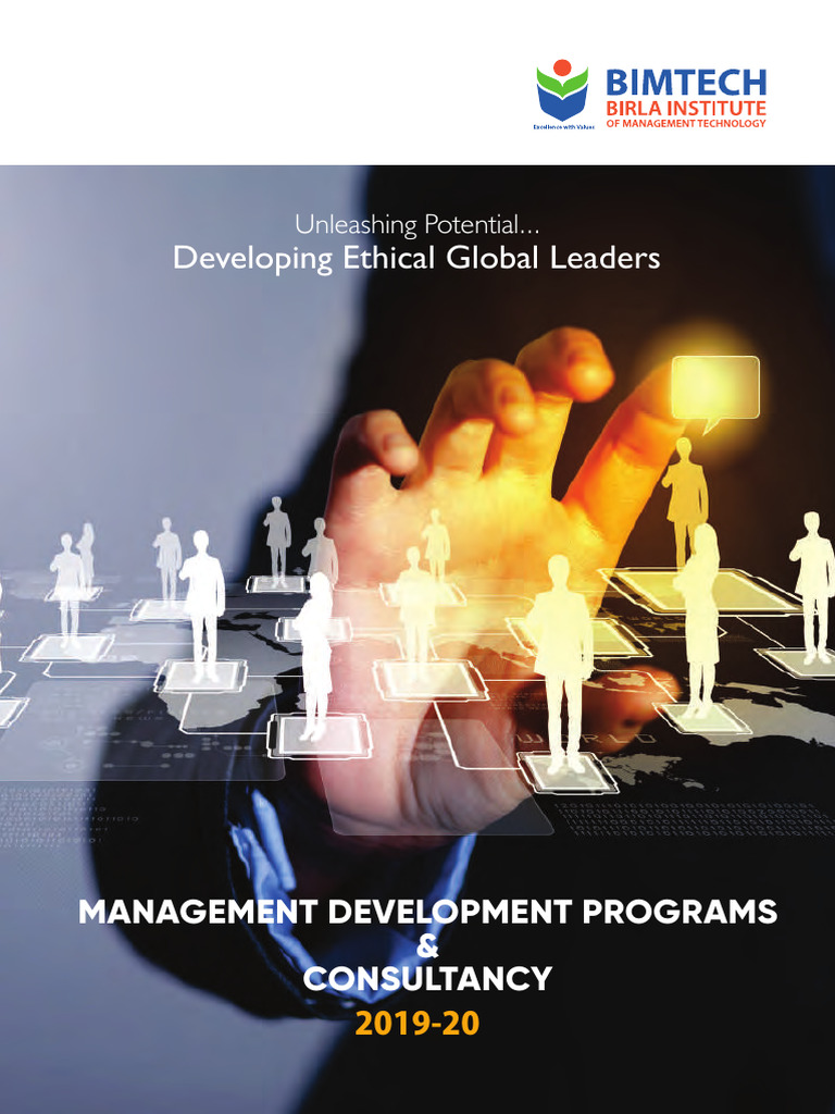 Bimtech CMDC Brochure 2019 20 | PDF | Strategic Management | Etiquette