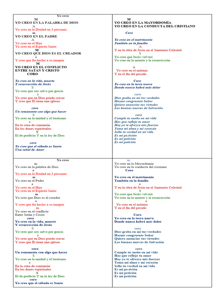 Yo Creo | PDF | Salvación | Dios
