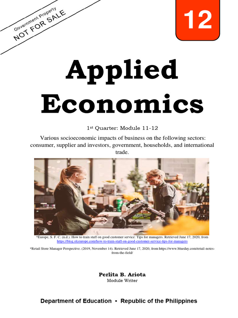 Applied Economics Module 11 12 | PDF | Business Ethics | Corporate ...
