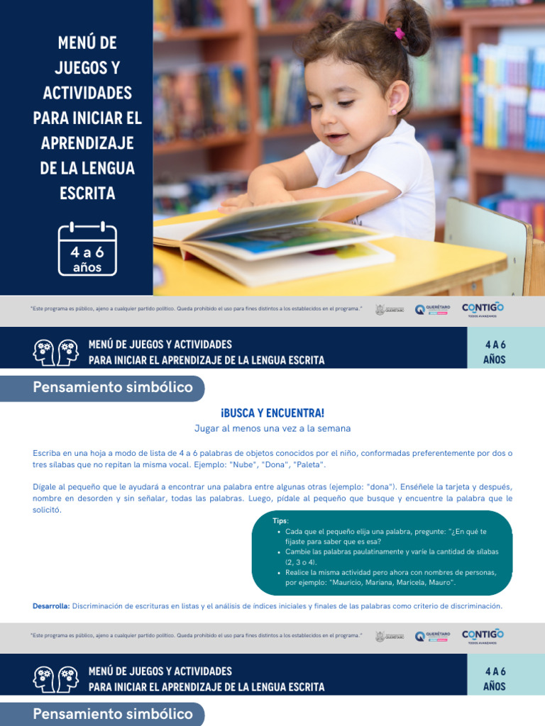 Juegos y Actividades para Aprender A Leer y A Escribir | PDF | Palabra ...