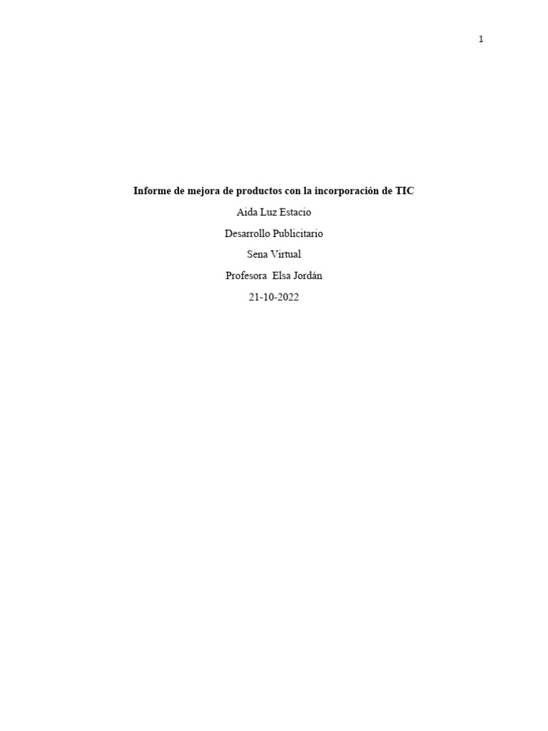 Informe Tic | Descargar gratis PDF | Contabilidad | Business