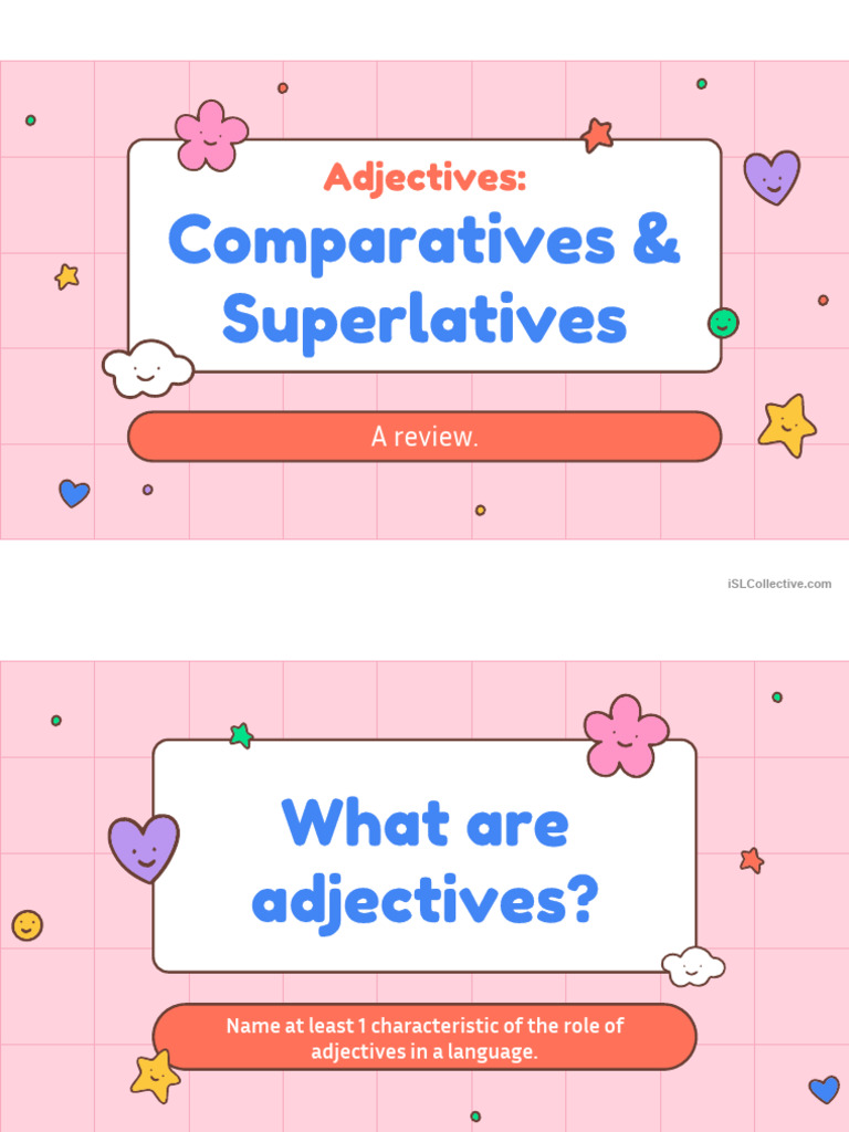 Comparative and Superlative Adjectives | PDF | Adjective | Semantic Units