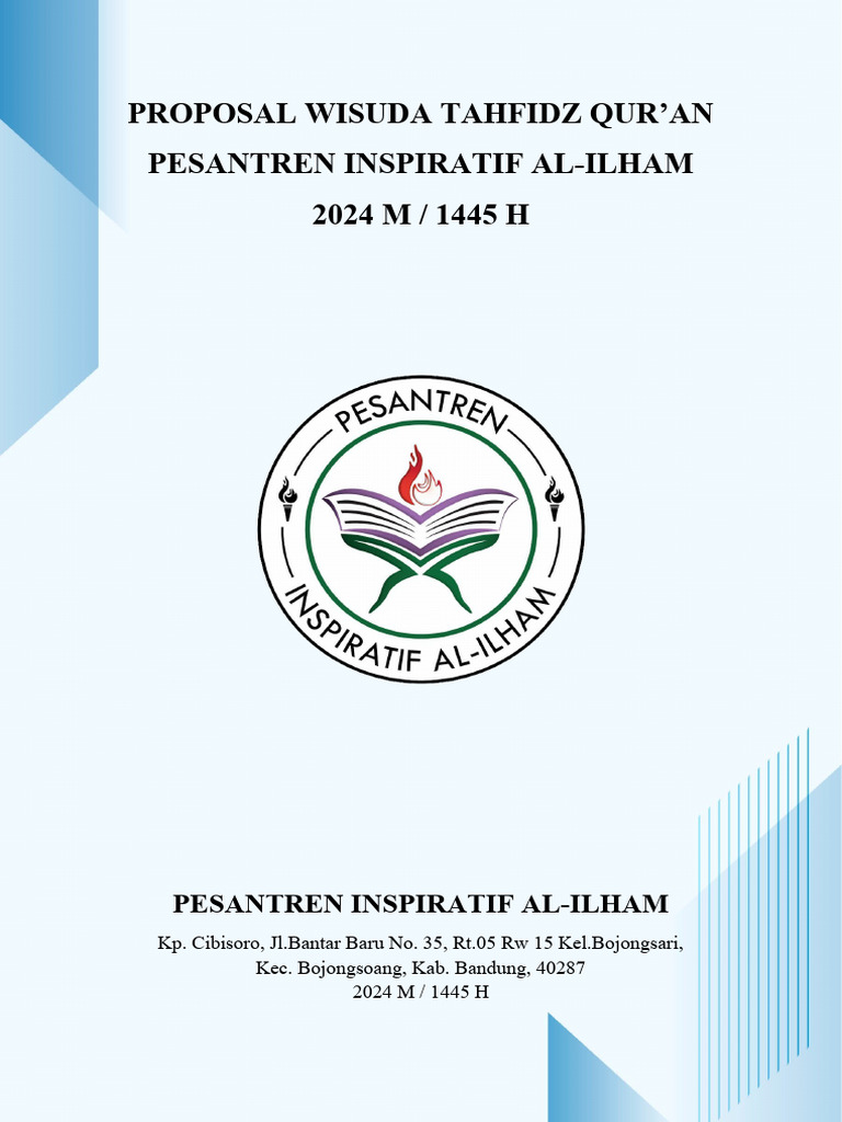 Proposal Wisuda Tahfidz 2024 Al-Ilham | PDF