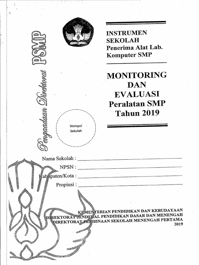 Instrumen Monev TIK-2019 | PDF