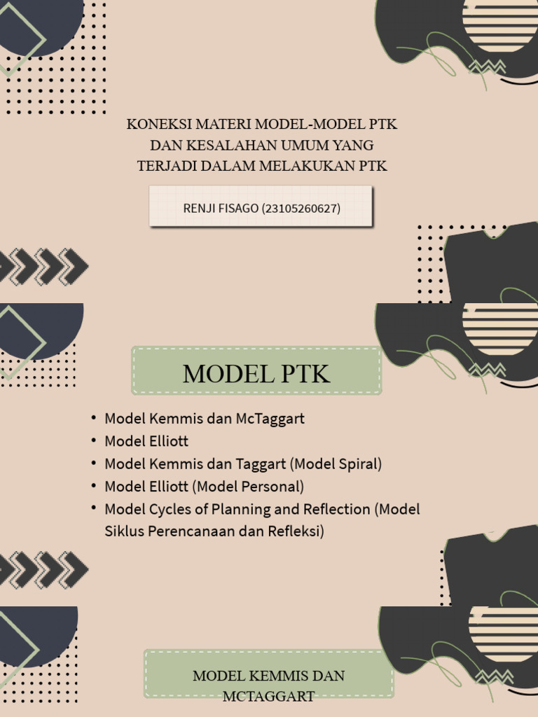 Koneksi Materi Model-Model PTK Dan Kesalahan Umum Yang Terjadi Dalam ...
