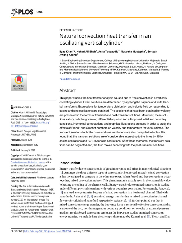 Natural Convection Heat Transfer in An | PDF | Convection | Fluid Dynamics