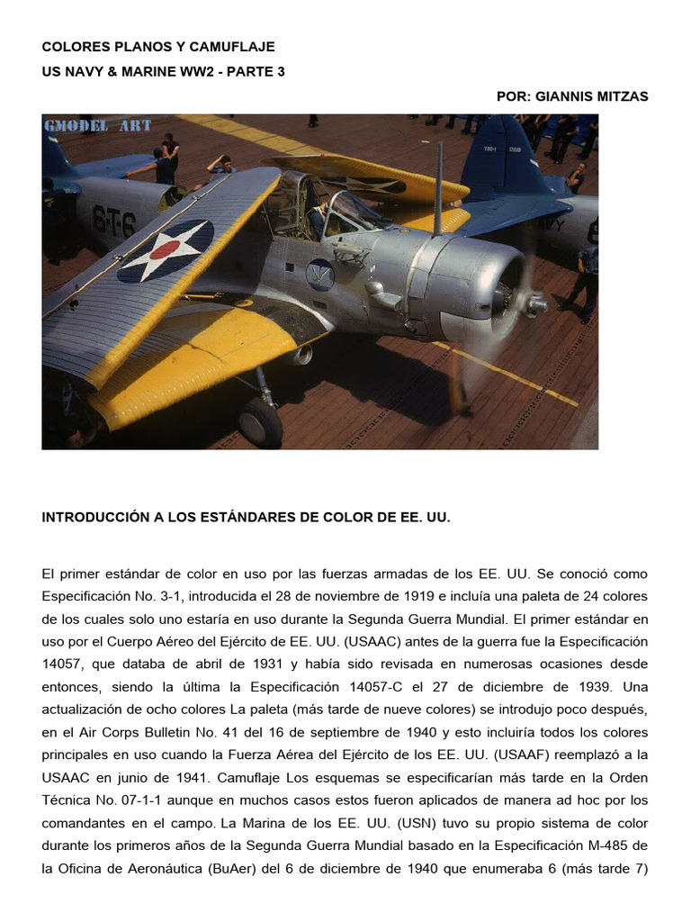 Gianni Mitzas - Colores, Planos y Camuflaje US Navy y Marines Segunda ...