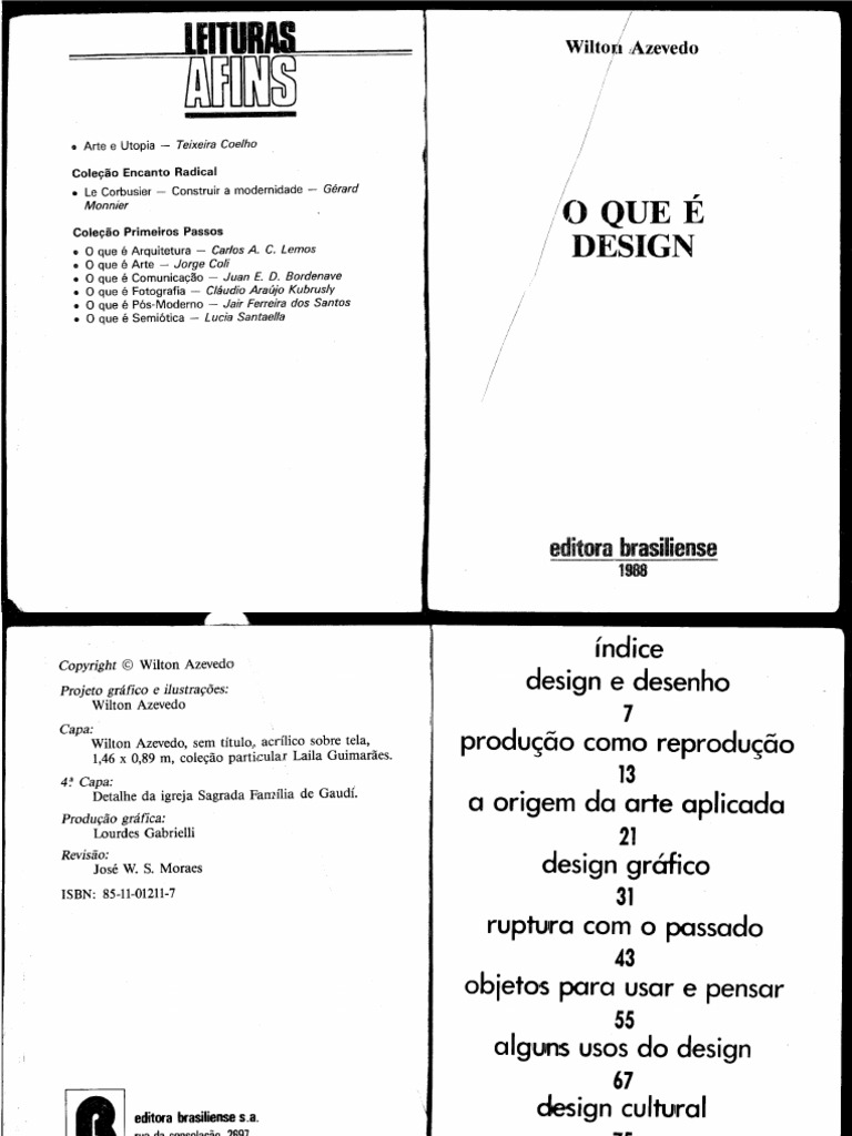 Livro O Que É Design | PDF