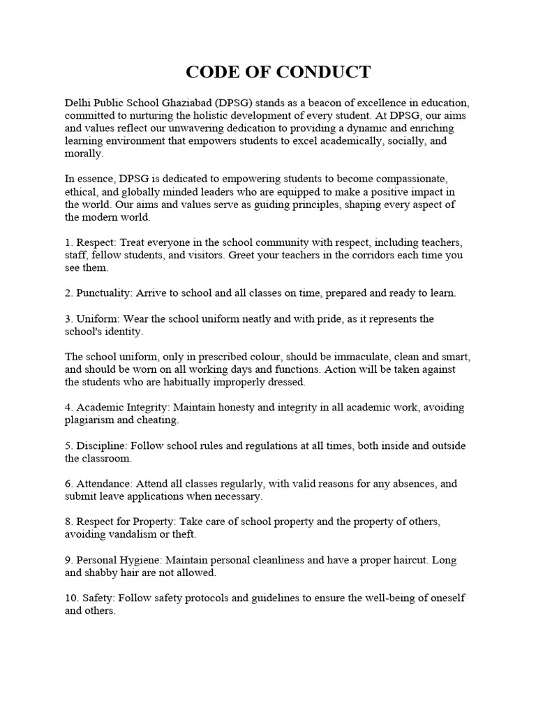 Code of Conduct | PDF | Integrity