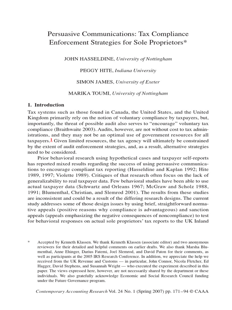 Persuasive Communications Tax Compliance | PDF | Taxes | Revenue