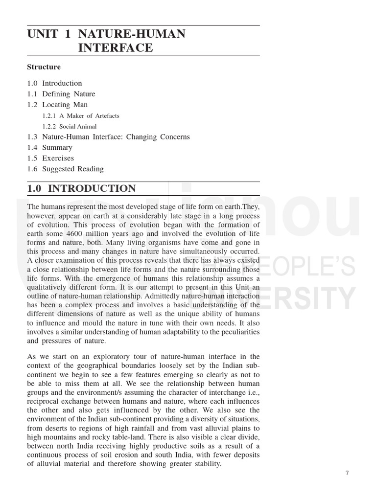 Nature-Human Interface Overview | PDF | Himalayas | Nature