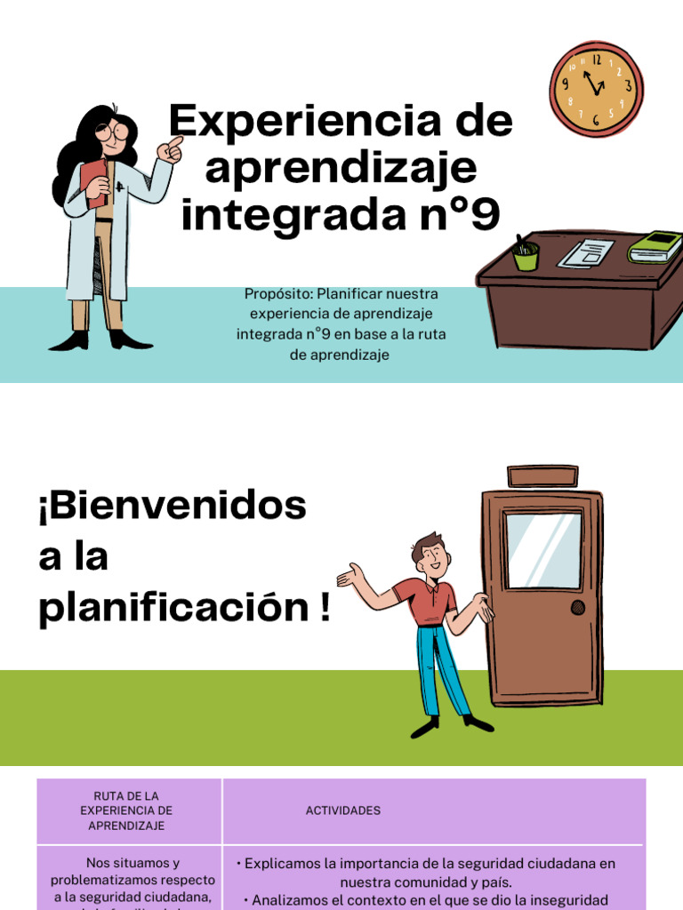 S Planificación - Exp9 | PDF | Aprendizaje